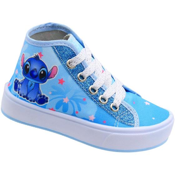 Tênis Infantil Ortobessa Cano Médio Lona Stitch Juvenil Menina - Tênis ...