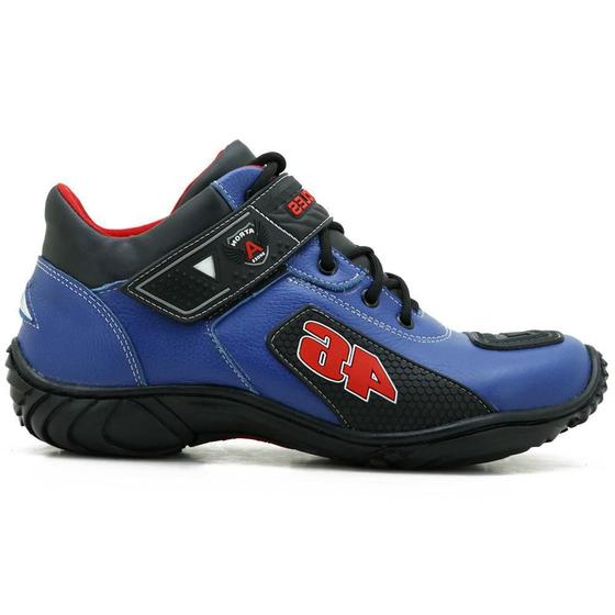 Tênis Motociclista Atron Shoes Couro Masculino Cadarço Leve - Tênis ...