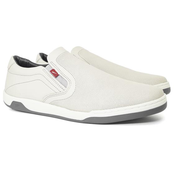 Tênis Sapatênis Slip On Ferracini 24h Casual Masculino Couro Calce ...