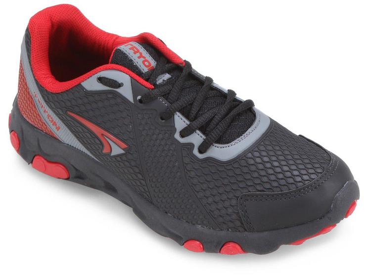 Tênis Tryon Bubble Masculino Preto e Vermelho - Tênis Esportivo ...