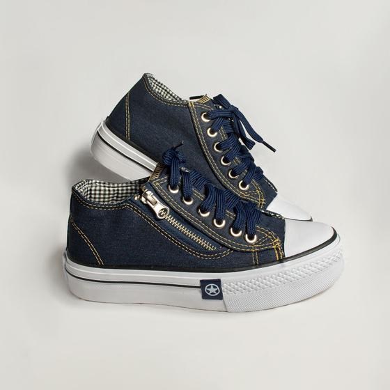 Tênis Universe Plataforma Jeans star Feminino All - Ana Shoes - Tênis ...