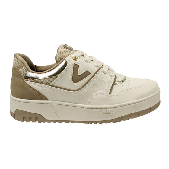 Tenis Via Marte Feminino Nobuck Branco Bege 042-004-06 - Tênis Feminino ...