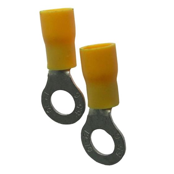 Terminal Anel Amarelo Para Fio/Cabo 4-6Mm2 Com 5 Peças - Halux ...