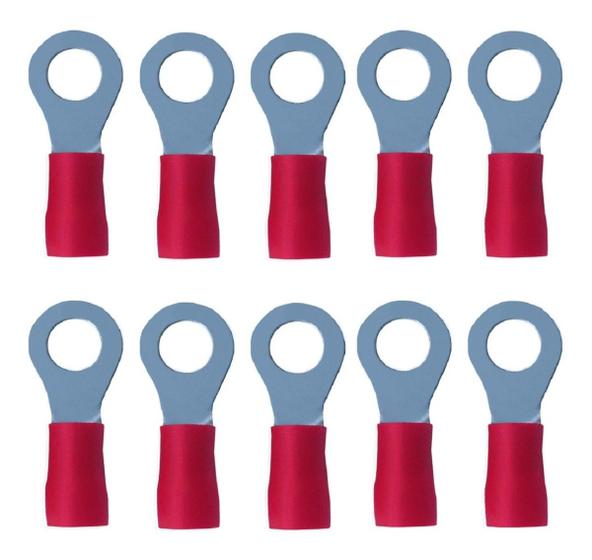 Terminal Conector Pré Isolado Vermelho Olhal 1,5mm 100 Peças - PENZEL ...