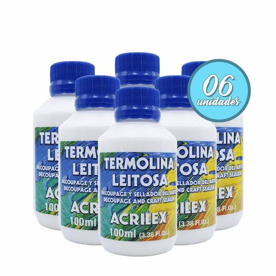 Termolina Leitosa 6 Unidades de 100ml Acrilex - Armarinhos - Magazine Luiza