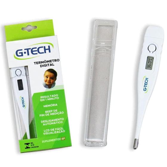 Termometro digital branco th1027b g-tech - Termômetro Digital ...