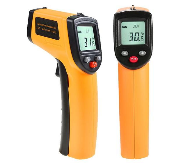 Termômetro Digital Infravermelho Industrial, Culinário com Mira a Laser ...