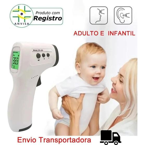 Termômetro Digital Laser Infravermelho Corporal Febre Adulto ...