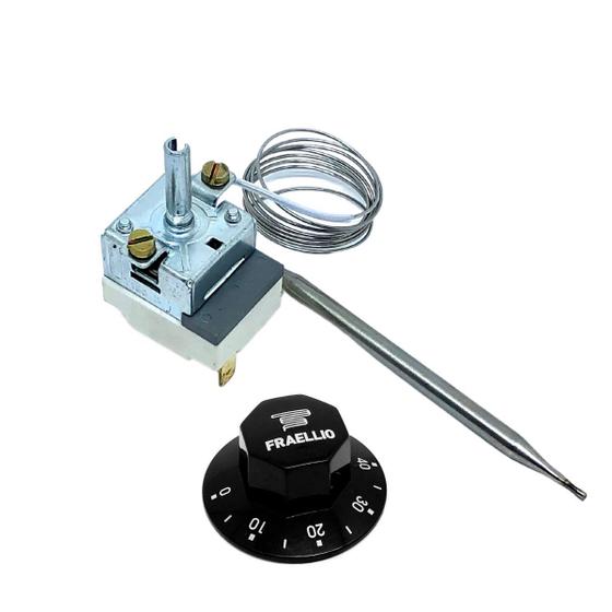 Termostato Bivolt Para Estufa 0 A 40 Graus 16 Amperes Com Botão Manipulador Temperatura ...