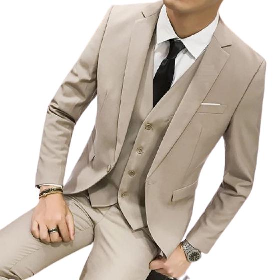 Terno Masculino Slim Corte italiano Paletó + Calça LS TERNOS - Terno ...