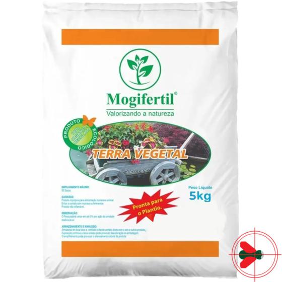 Terra Vegetal Orgânica P/ Hortas Pomares E Jardins 5kg - Nutriplan ...