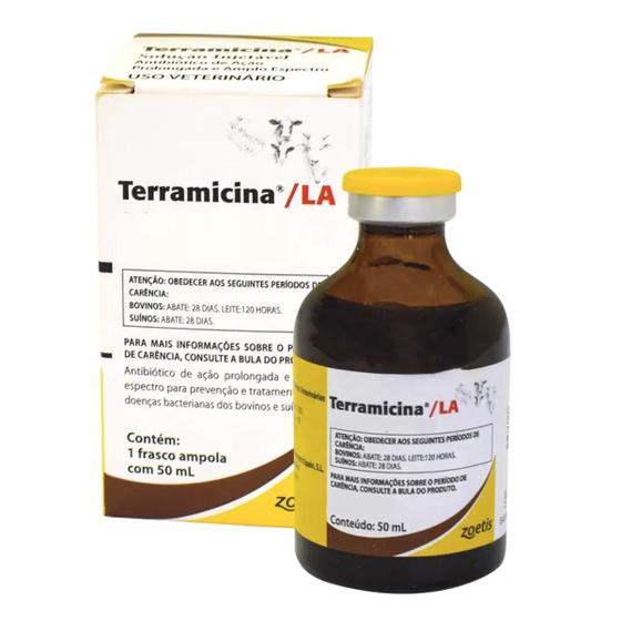 Terramicina La 50mL Frasco P/ Bovinos Zoetis - Farmácia Pet - Magazine ...