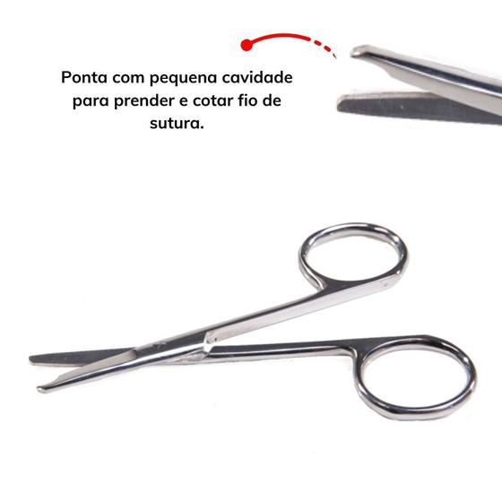Tesoura Cirúrgica Spencer P/Fio Sutura Reta Weldon Aço - Tesoura ...