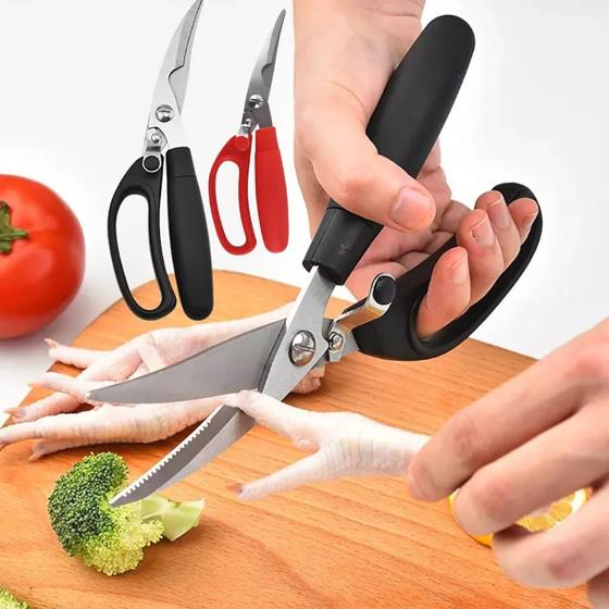 Tesoura De Cortar Frango Cozinha Carne Peixe Chester Legumes Frutas ...
