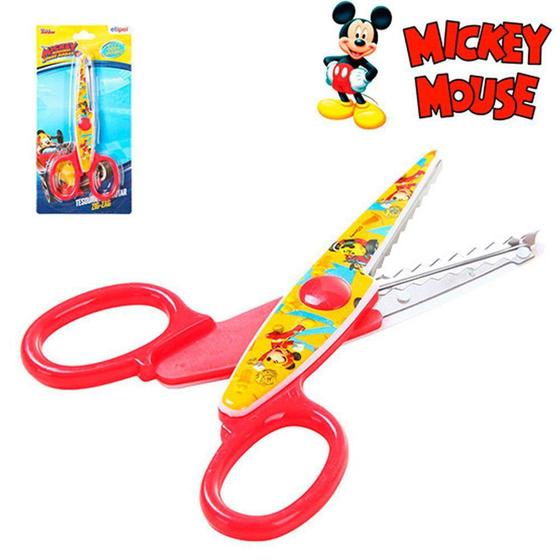 Tesoura Picotar Ponta Redonda Zig-zag Mickey - FMSP - Tesoura de ...