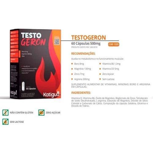 Testogeron 60 Cápsulas de 500mg - Katiguá - Katigua - Termogênico ...