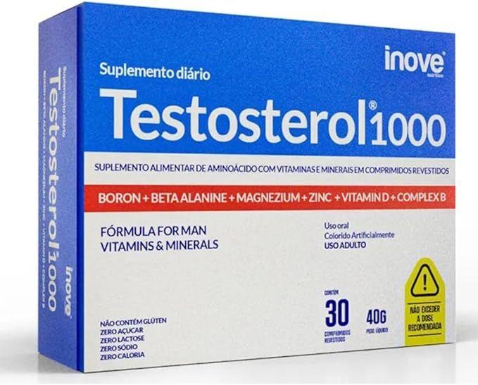 Testosterol 1000 Inove Nutrition 30 comprimidos - Arginina - Magazine Luiza