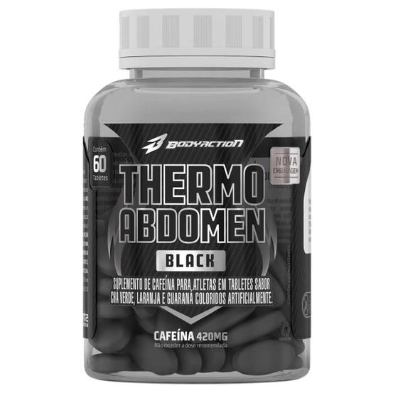 Thermo abdomen black 60 comprimidos - body action - Termogênico ...