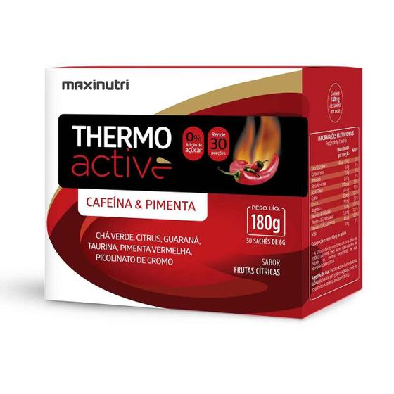 Thermo Active Maxinutri 180g - Acelere Seu Metabolismo com Caféina e Pimenta - Termogênico ...