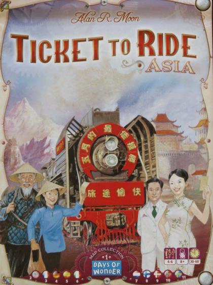 Ticket To Ride Asia Expansão De Jogo De Tabuleiro Galapagos - Outros ...