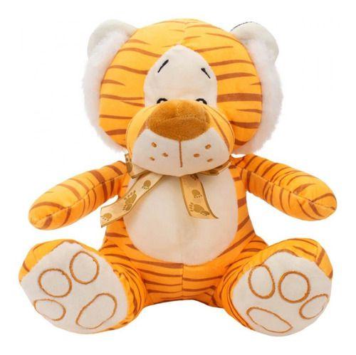 Tigre De Pelúcia Sentado 25cm Fofinho Soft Tigrão - Fofy Toys - Pelúcia ...