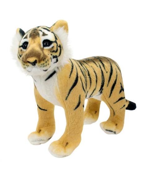 Tigre Em Pé Fofinho Realista 38cm - Pelúcia - Safári Africa ...