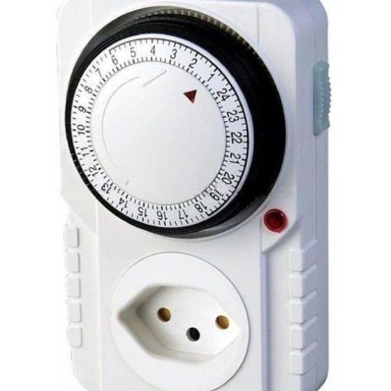 Timer Analógico Bivolt Temporizador Mecânico cronometro com Led ...