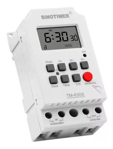Timer Digital Programador Horario Tm630a 127v 30a Din/painel ...