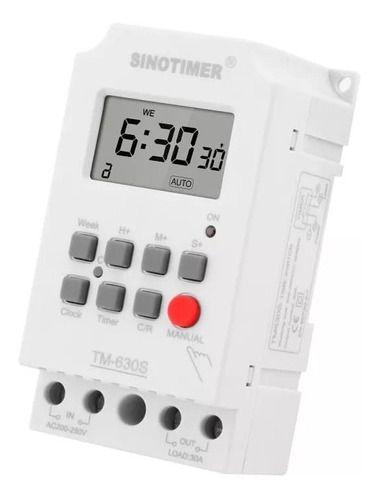 Timer Digital Programador Horario Tm630a 127v 30a Din/painel ...