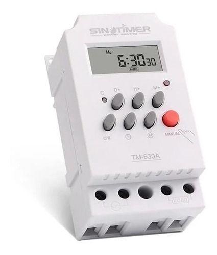 Timer Digital Programador Horario Tm630a 220v 30a Din/painel - Sinotimer - Plugs e Adaptadores ...