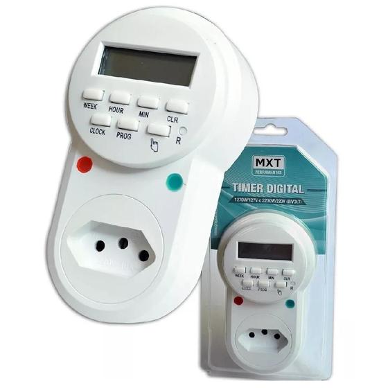 Timer Digital Temporizador Ideal Para Ligar E Desligar Aparelhos ...