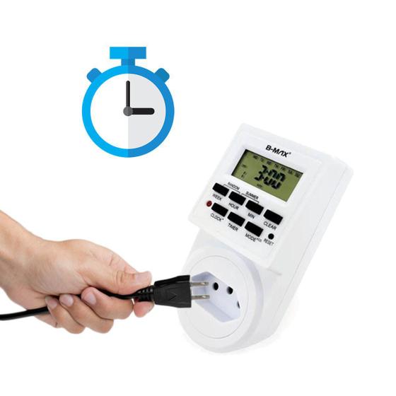 Timer Digital Temporizador Programável Tomada Bivolt B-max ...