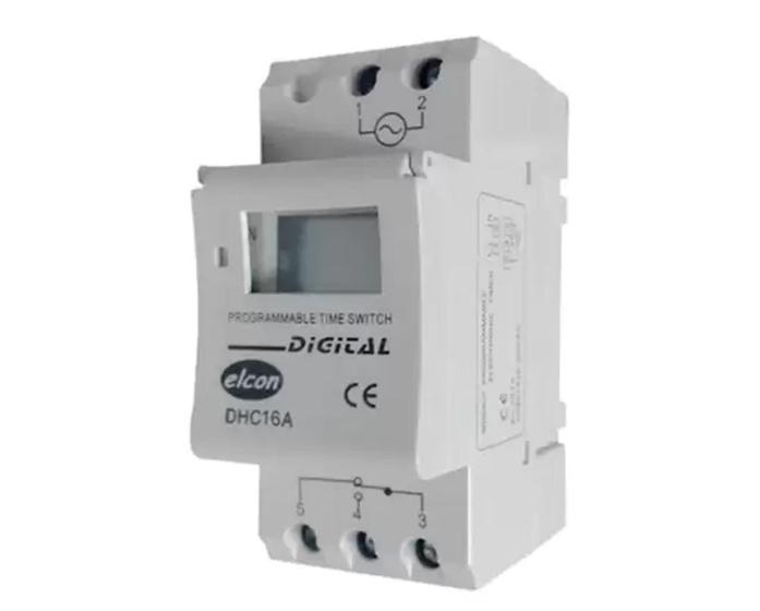 Timer Temporizador Digital para Trilho DIN Bivolt - Elcon - Plugs e Adaptadores - Magazine Luiza