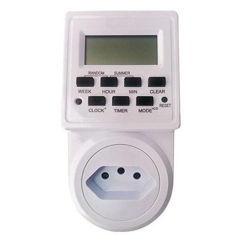 Timer Temporizador Digital Tomada Energia Bivolt 2200w 10a - UnionTools ...
