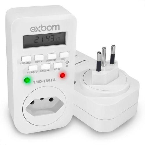 Timer Temporizador Programador de Tomada Digital Liga e Desliga com 18 ...