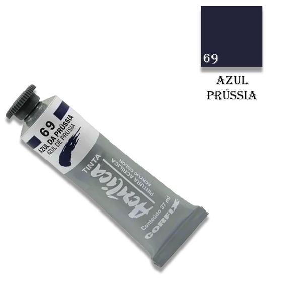 Tinta Acrílica 37ml 069 Azul da Prussia Corfix - Tinta Acrílica ...