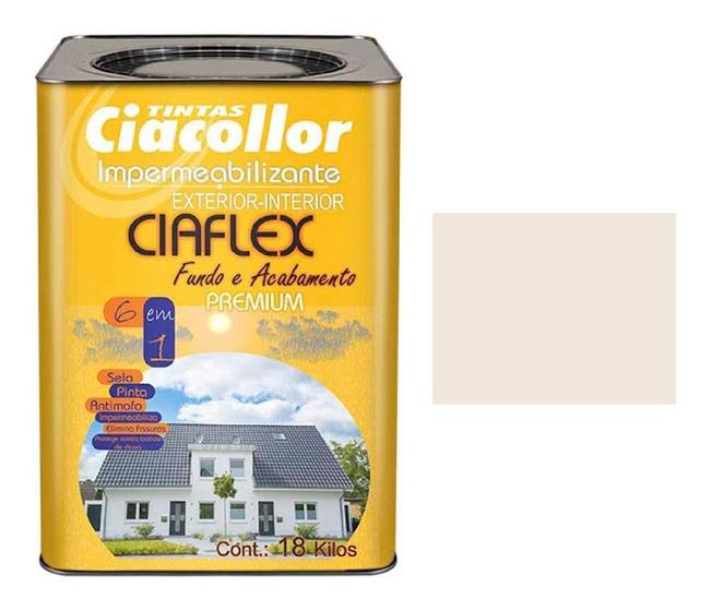 Tinta Acrilica Algodão Egipcio Elástica Impermeabilizante Ciacollor ...