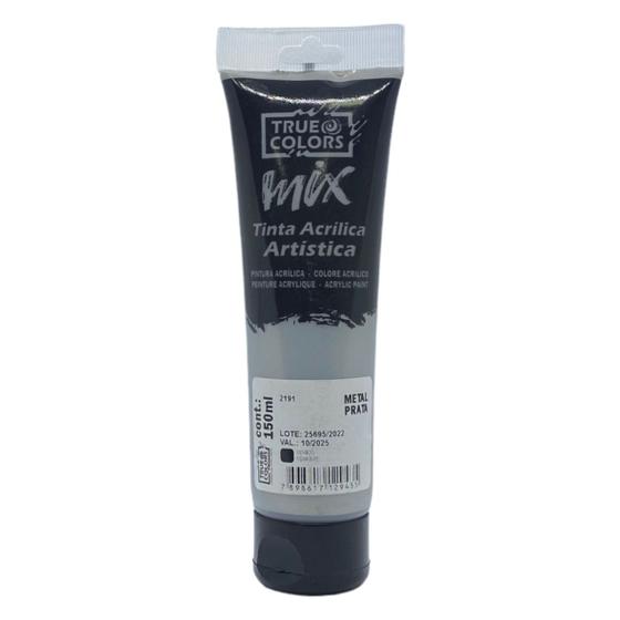 Tinta Acrílica Artistica Mix Metálica 150ml True Colors - Tinta ...