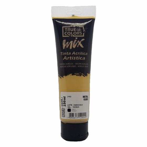 Tinta Acrílica Artistica Mix Metálica 150ml True Colors - Tinta ...