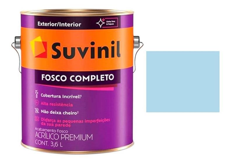 Tinta Acrilica Azul Bebe Fosco Lavável Premium Suvinil 3,6 Lt - Tinta ...