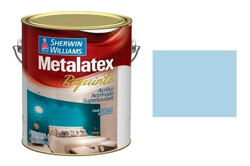 Tinta Acrilica Azul Sereno Sem Cheiro Metalatex Acetinado 3,6lt ...