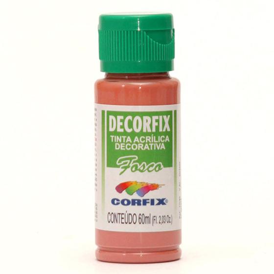 Tinta Acrílica Decorfix Fosca Corfix 60ml Cor Rosa Antigo 340 - Tinta ...