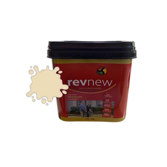 Tinta Acrílica Fosca Premium Para Interior e Exterior 3,6L Cor: Marfim ...