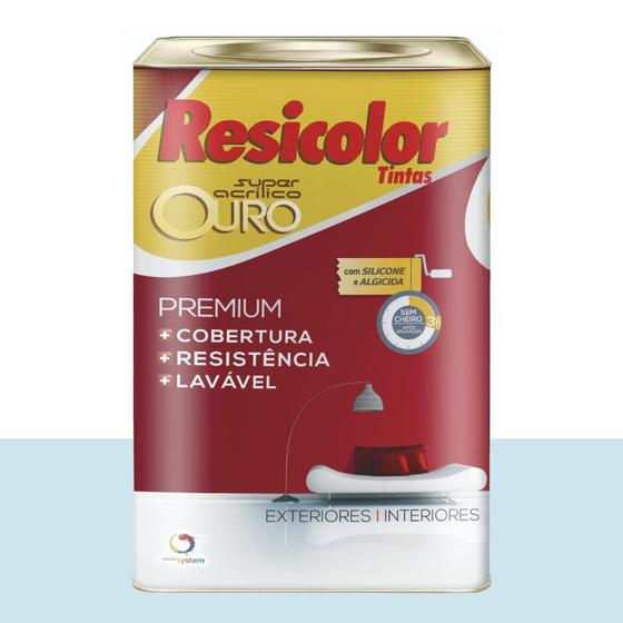 Tinta Acrílica Fosca Resicolor Reflexo da Lua 16 L - Tinta para Parede ...