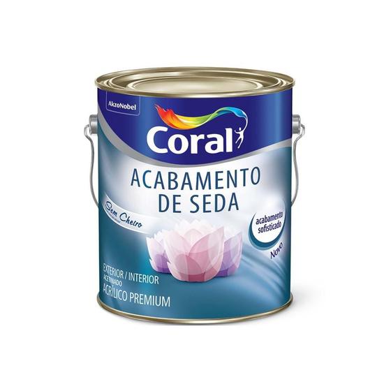 Tinta Acrílica Premium Acetinada Seda Algodão Egípcio 3,6 Litros ...