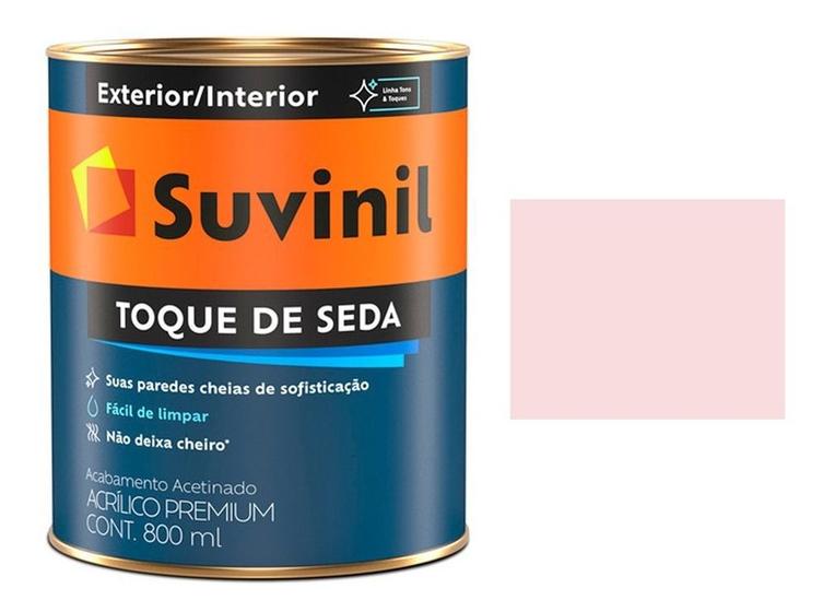 Tinta Acrilica Rosa Bebê Toque De Seda Acetinado Suvinil 900ml - Tinta ...