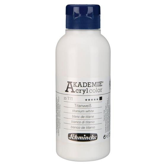 Tinta Acrílica Schmincke Akademie 250ml 111 Titanium White - Tintas ...