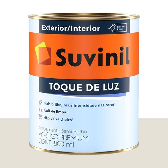 Tinta Acrílica Semi Brilho Suvinil Lua Nova 800 ml - Tinta para Parede ...