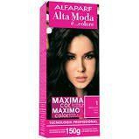 Tinta Alta Moda Alfaparf Kit Preto negro - Matizador - Magazine Luiza