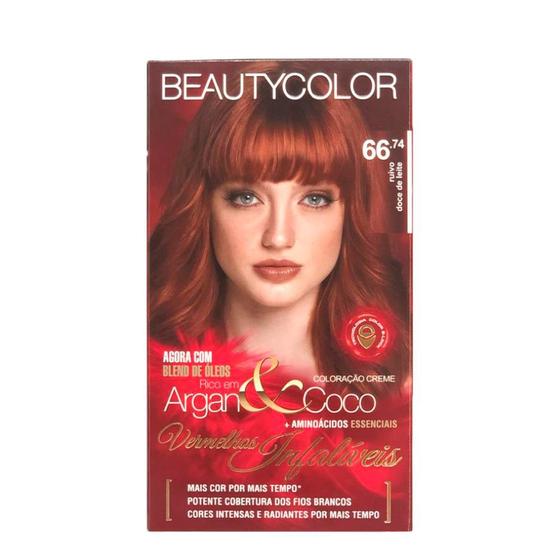 Tinta Beautycolor 66.74 Ruivo Doce De Leite - Beauty Color - Tinta de ...